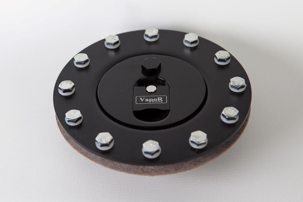 Fuel Cell Cap Billet black Aluminium - VapoR Racing
